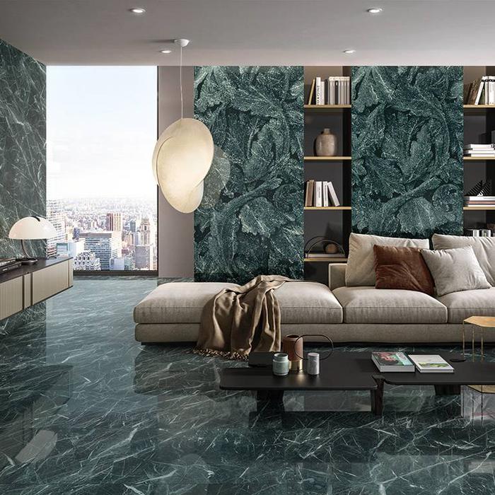 High gloss floor tiles to elevate the style of every room
