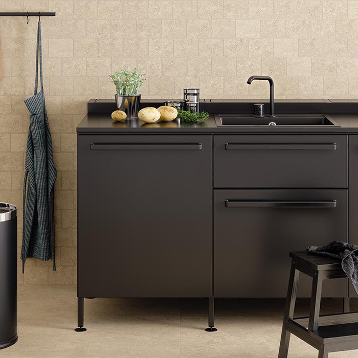 Inspirations and ideas for a porcelain stoneware kitchen