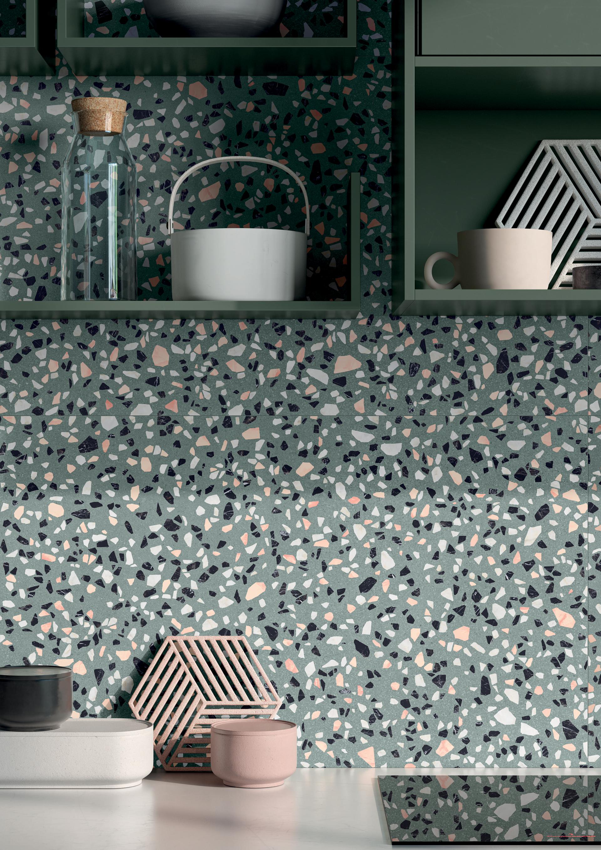 Terrazzo-effect tiles: modern elegance