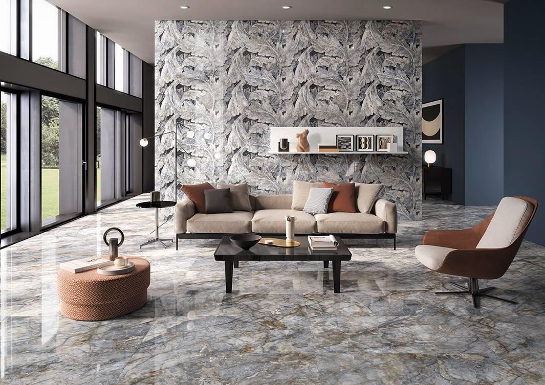 High gloss floor tiles to elevate the style of every room