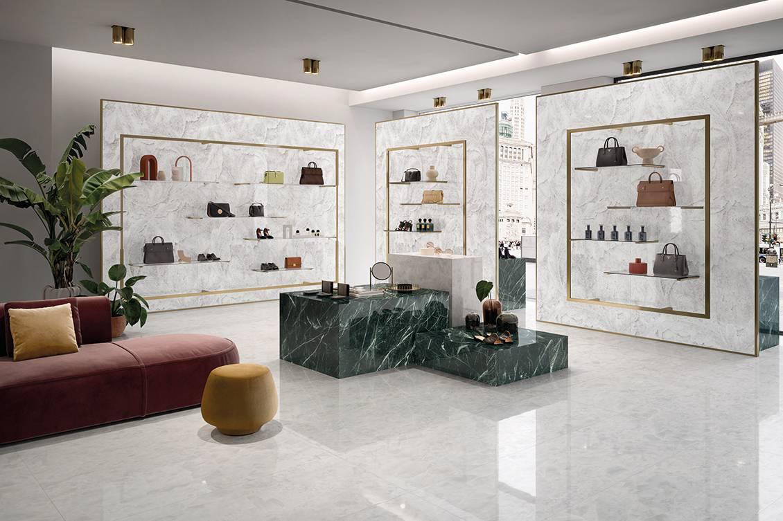 High gloss floor tiles to elevate the style of every room