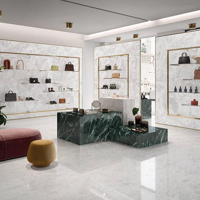 High gloss floor tiles to elevate the style of every room