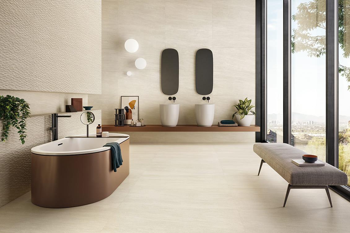 Porcelain stoneware: discovering what it is, its textures and effects